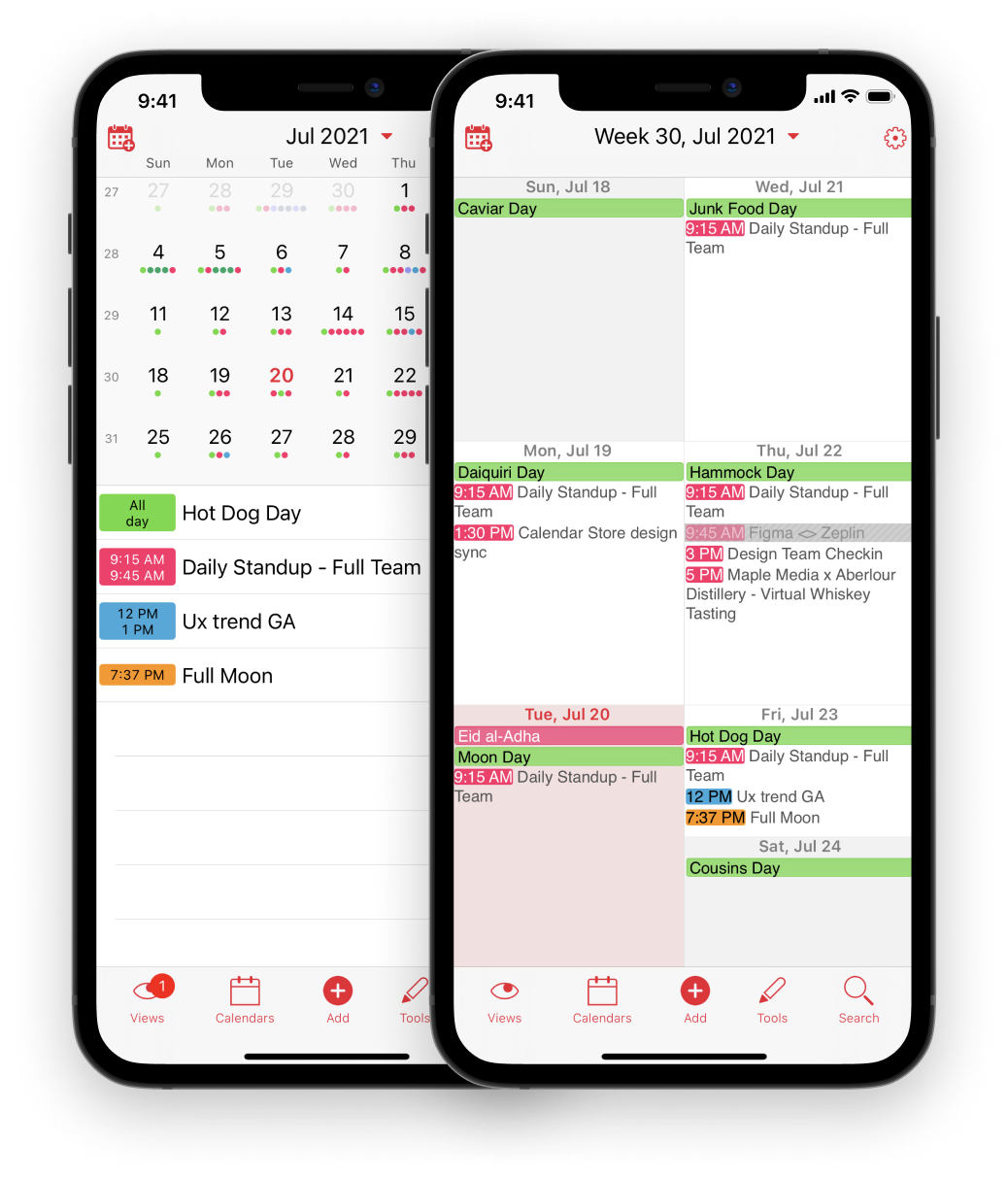 WeekCal: Smart Calendar App & Reminders for iPhone