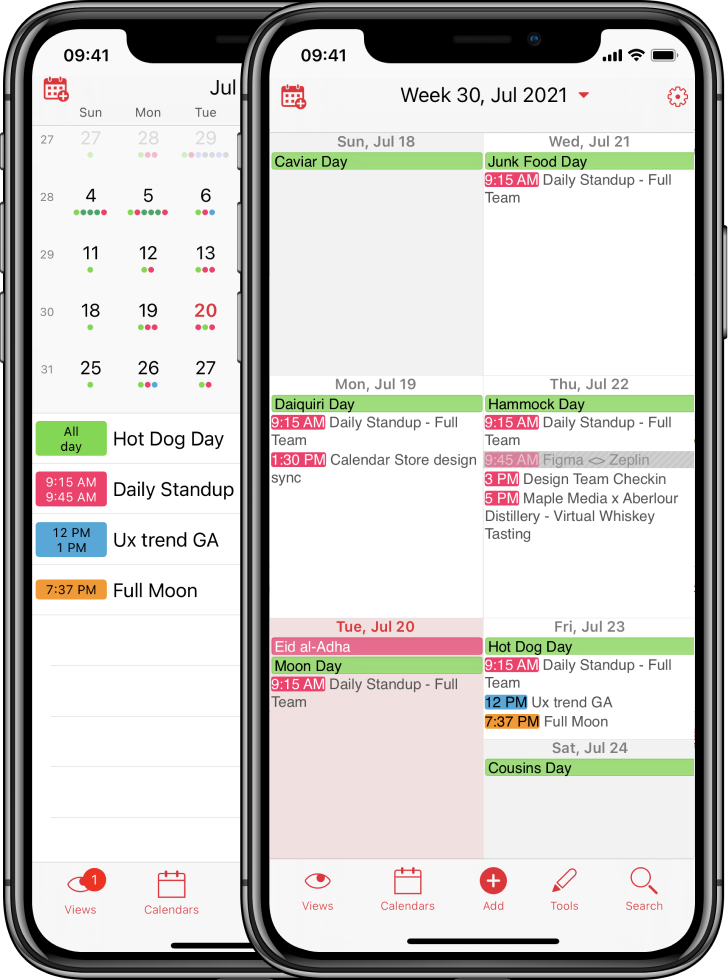 WeekCal: Smart Calendar App & Reminders for iPhone