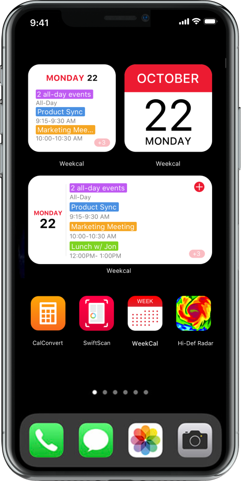 WeekCal: Smart Calendar App & Reminders for iPhone